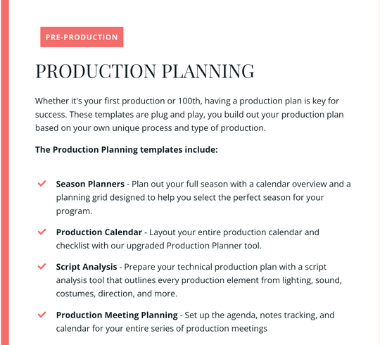 Pro Production Bundle - 100+ Theater Templates – Theaterish